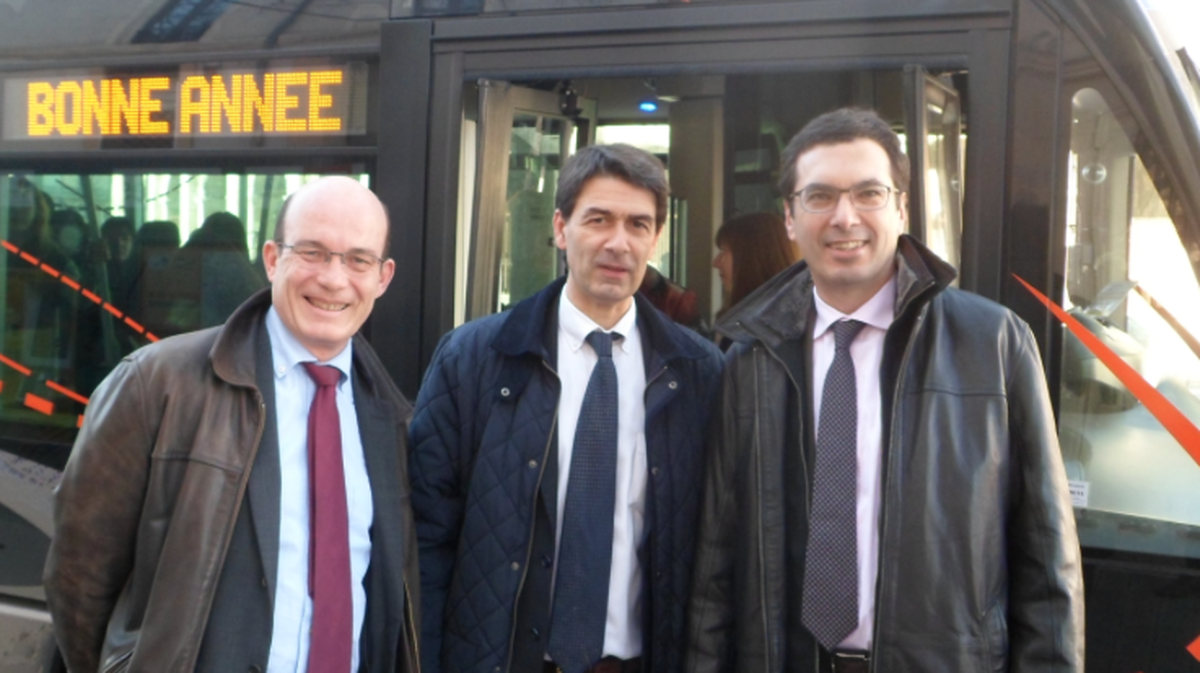 NÎMES Le Président du Groupe Keolis visite le réseau Tango Bus